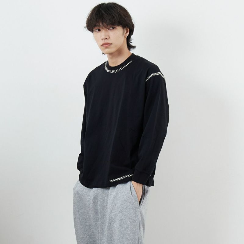 SLICK [スリック] ビッグワッフル クルーネックプルオーバー [5131014